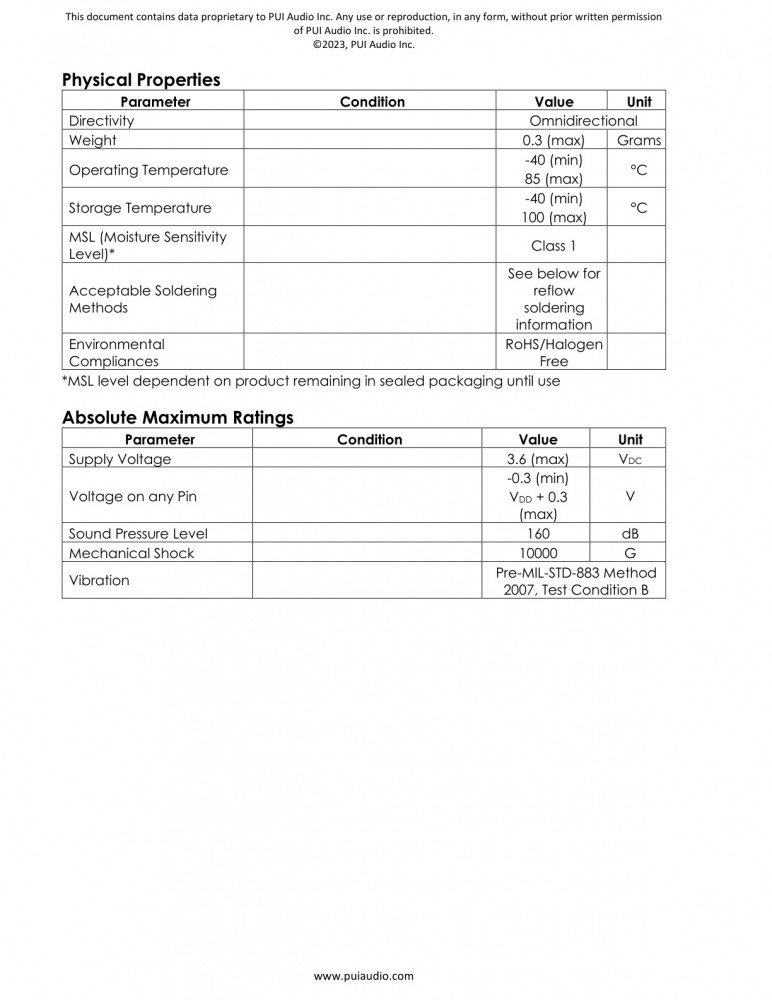 AMM-3538-B datasheet page 2