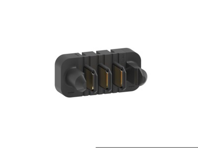 EXTreme Ten60Power Board-to-Board Vertical Plug Assembly with Guide Pins, 30 Signal Circuits