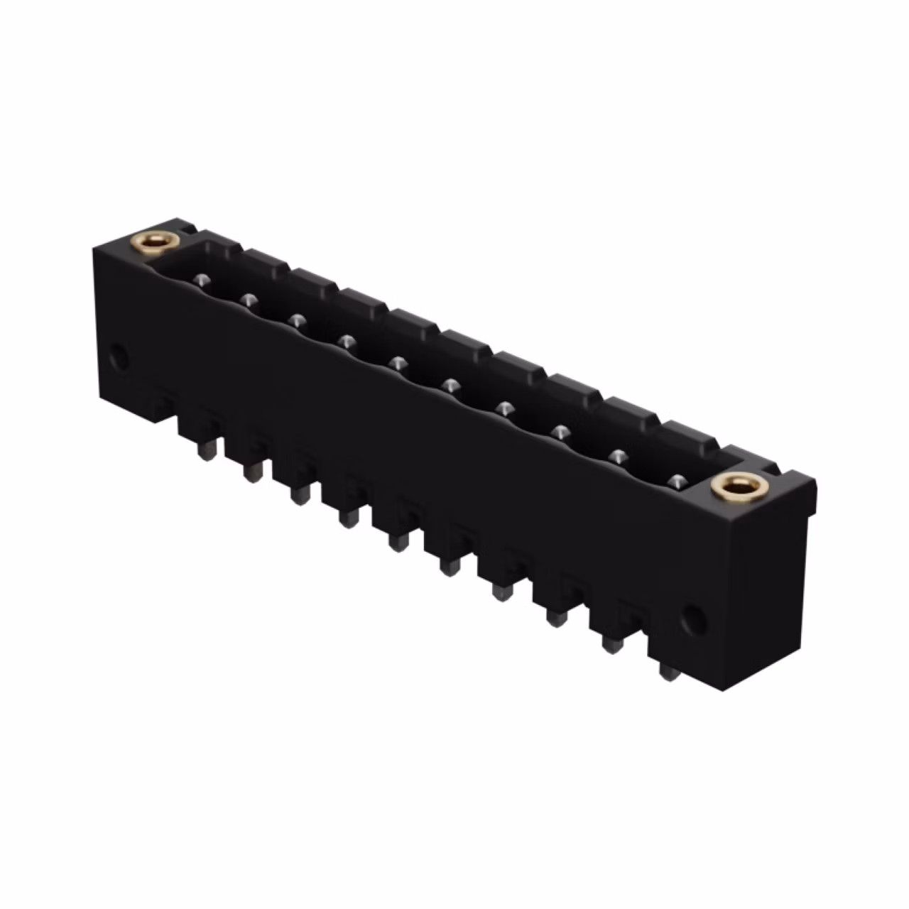 5.00mm Pitch Eurostyle Vertical PCB Header, with Threaded Retention Inserts, 10 Circuits for sale