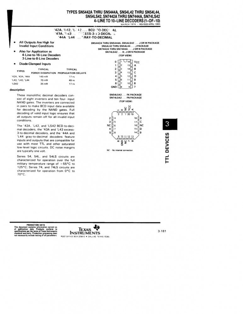 54L42DM datasheet page 2