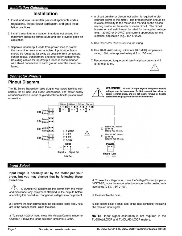 TL-DUAL-LOOP technical document page 2