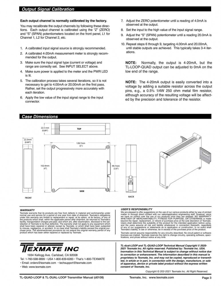 TL-DUAL-LOOP technical document page 3
