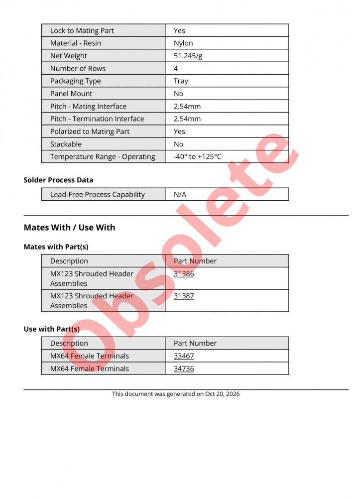 MOLEX 345660703 technical document preview, page 3