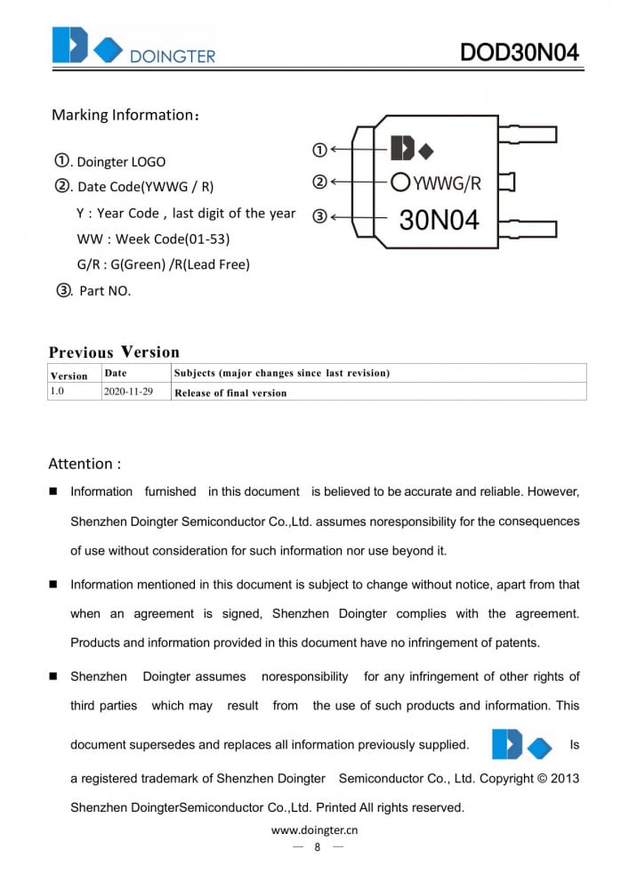 DOD30N04 datasheet page 8