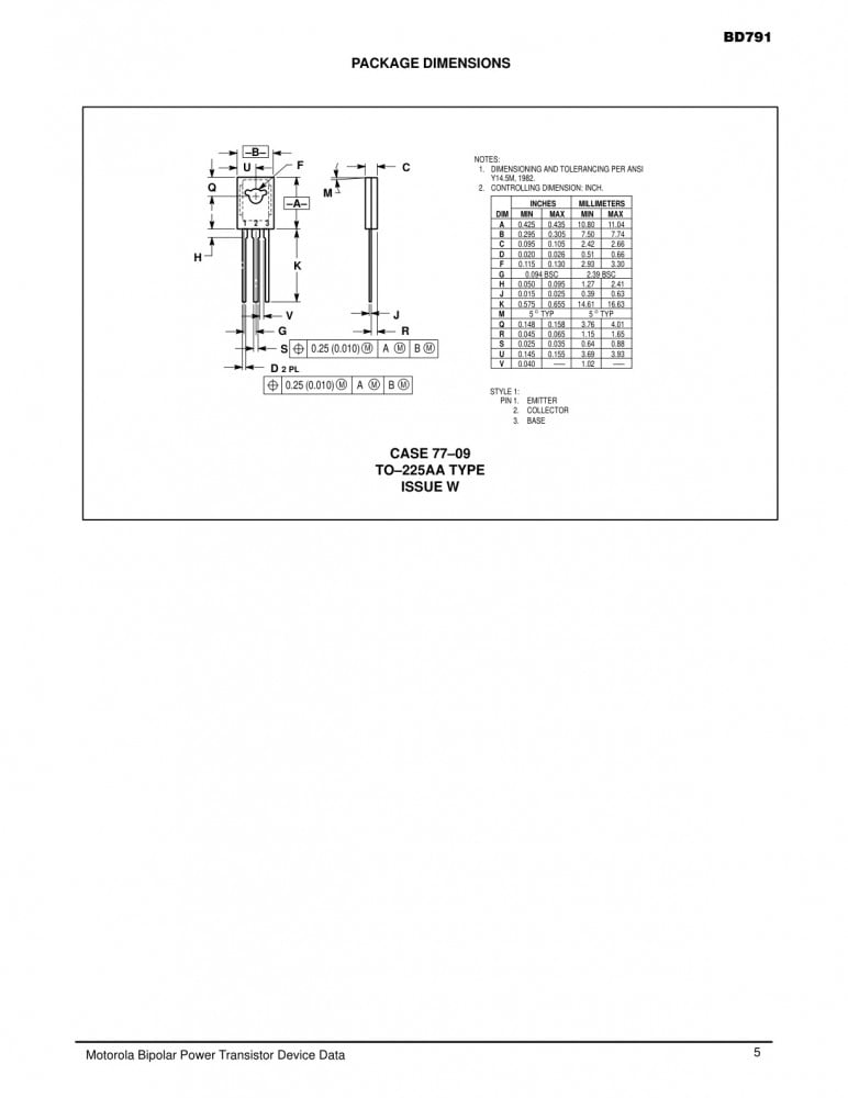 BD791 datasheet page 5