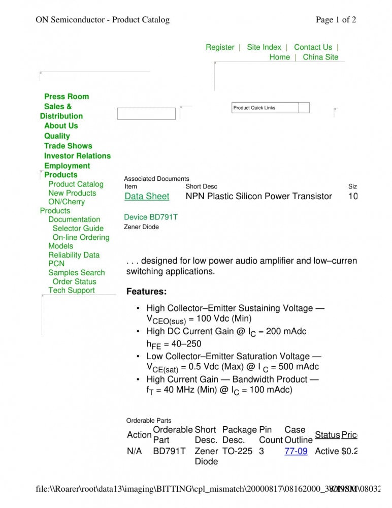 BD791 datasheet page 7