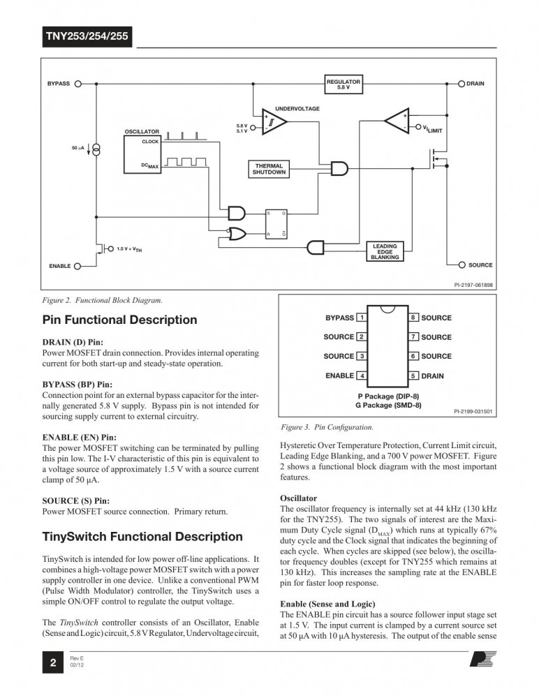 TNY255PN technical document page 2