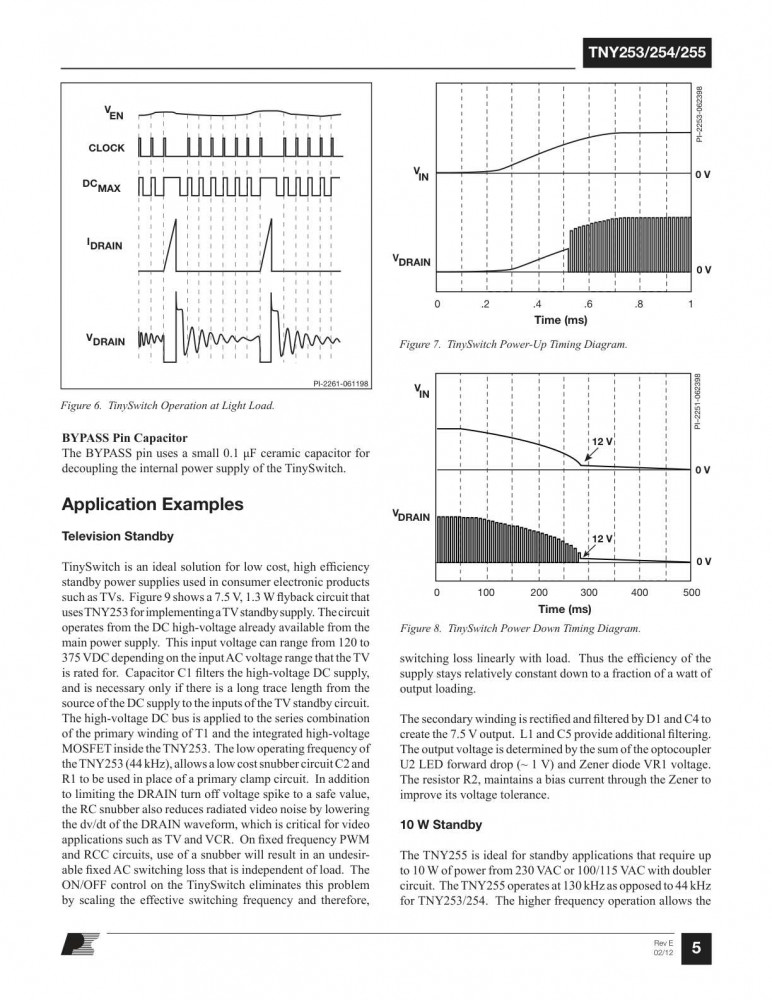 TNY255PN technical document page 5