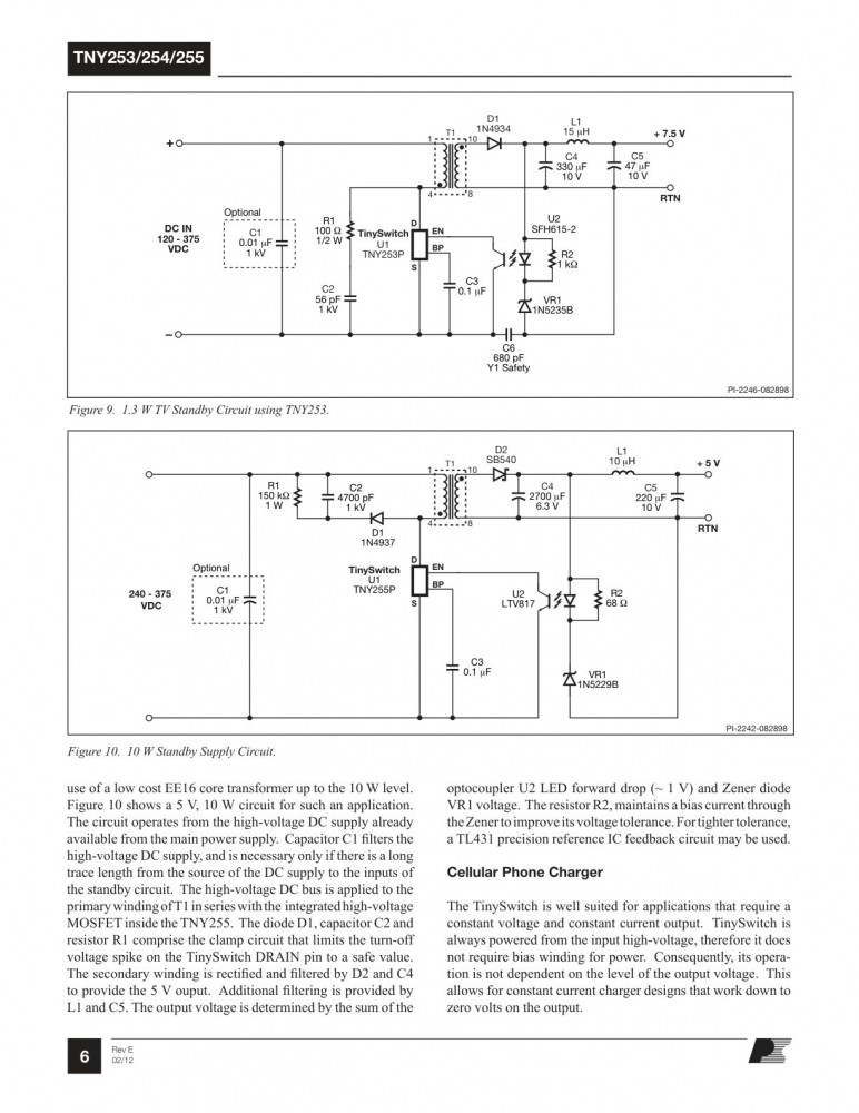 TNY255PN technical document page 6