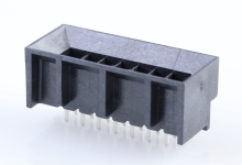 Micro-Fit BMI Header, Dual Row, Vertical, with PCB Polarizing Peg, 18 Circuits, 5.08µm Tin (Sn) Plating, Kinked Tails
