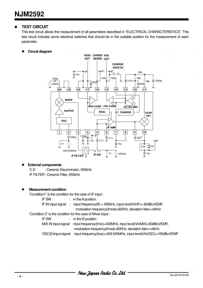 NJM2592 datasheet page 4
