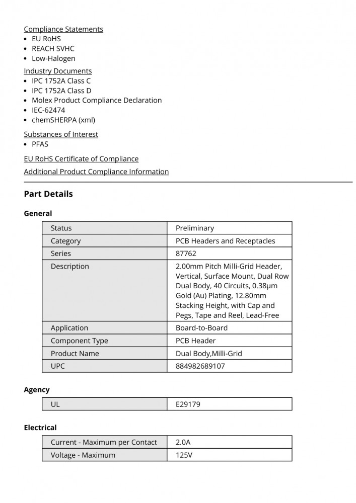 MOLEX 877624007 technical document image 2