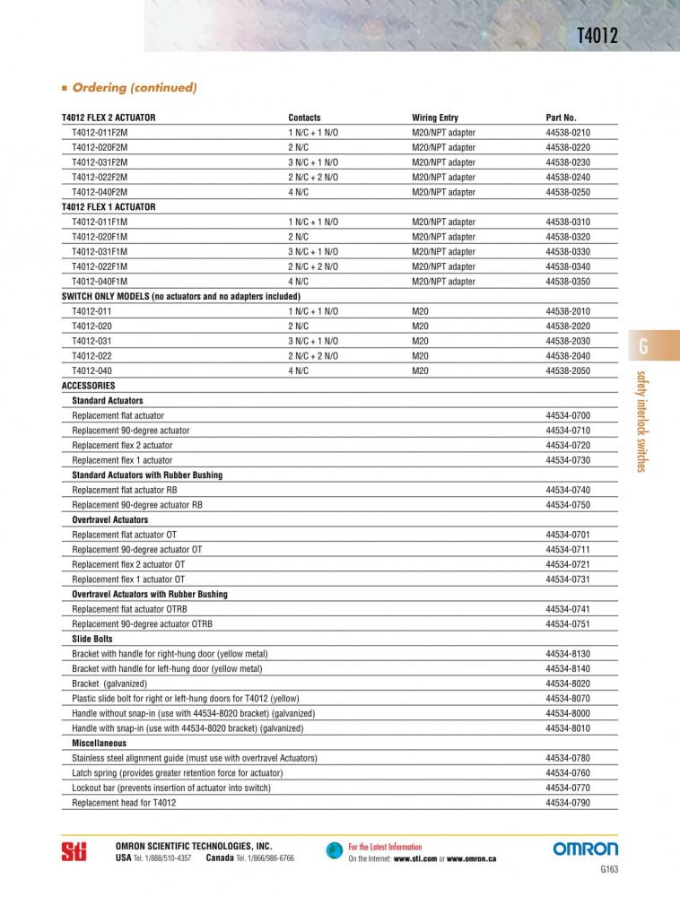 OMRON safety interlock documentation page 6