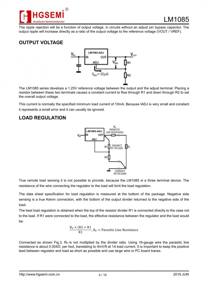 LM1085 datasheet page 5
