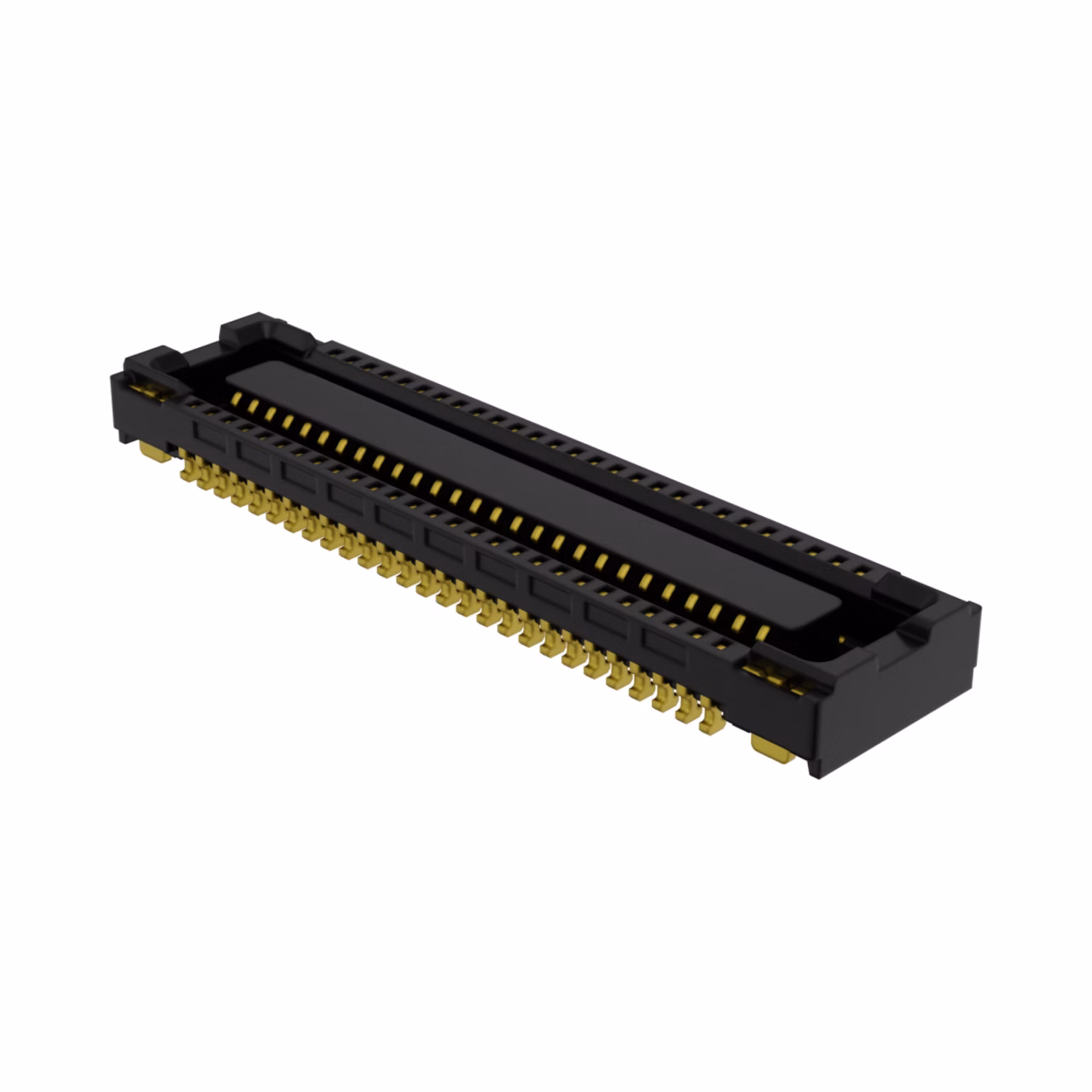 SlimStack Board-to-Board Receptacle, 0.40mm Pitch, J-Bend Series, 0.20µm  Gold (Au) Plating, 1.50 or 2.00mm Mated Height, 3.40mm Mated Width, 54 Circuits for sale