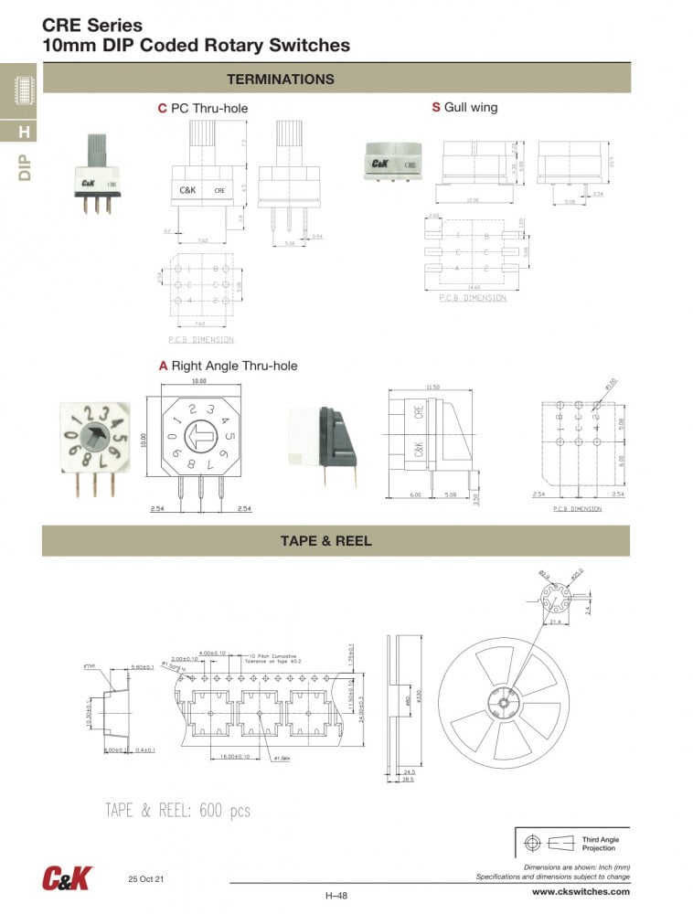 C&K CRE10ROTL0C datasheet page 4