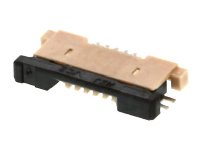 0.50mm Pitch Easy-On FFC/FPC Connector, 1.20mm Height, Right-Angle, Surface Mount, ZIF, Top Contact Style, 20 Circuits, Gold (Au) Contact Plating