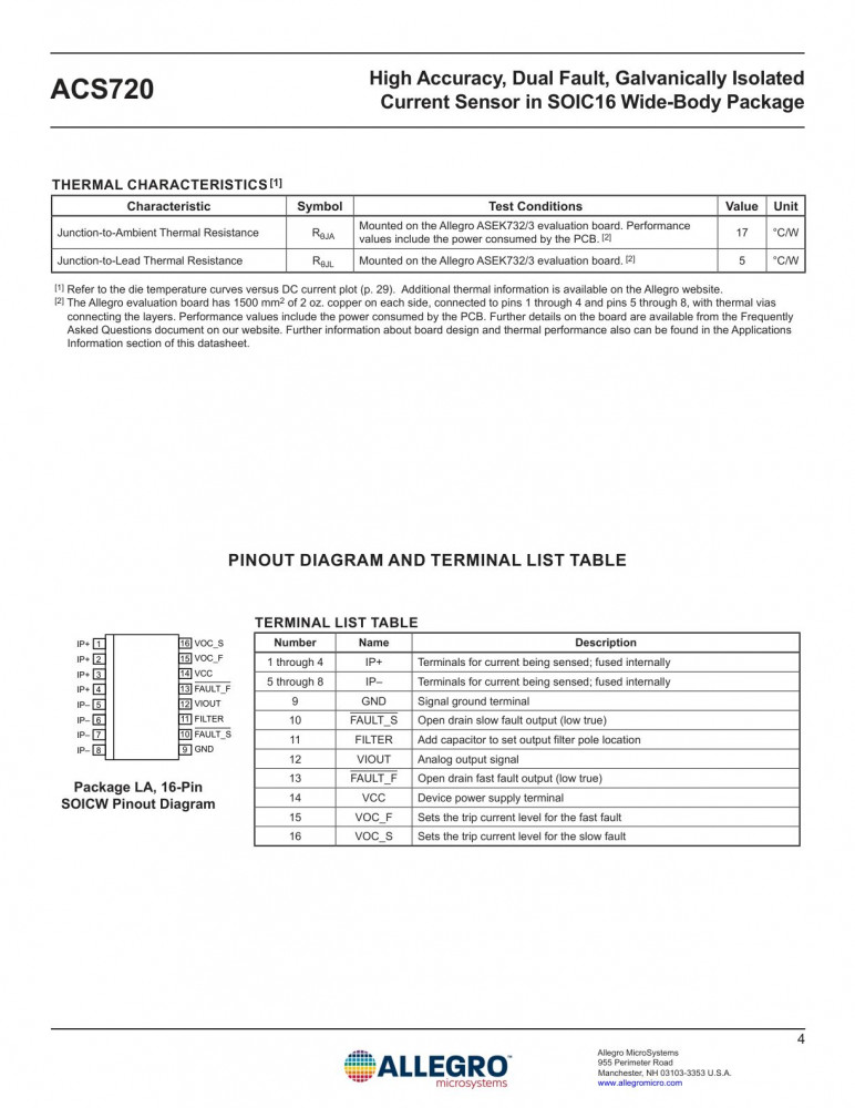 ACS720 datasheet page 4