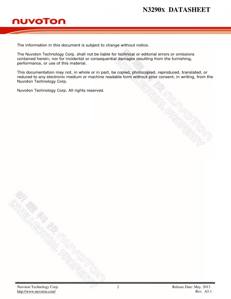 N3290x datasheet page 2