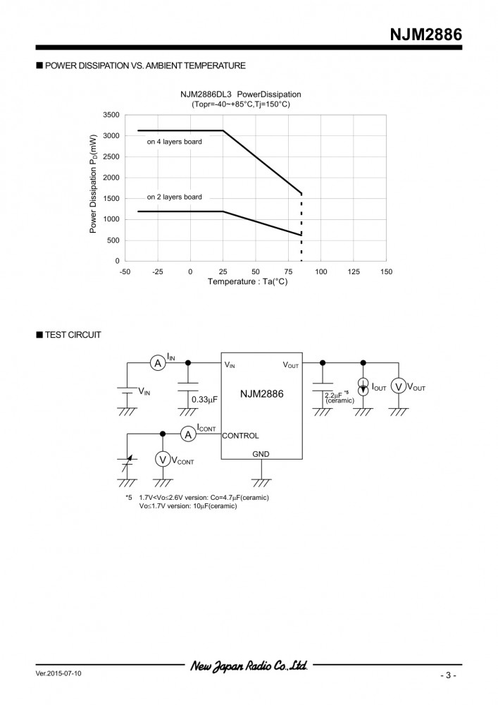 NJM2886 datasheet page 3