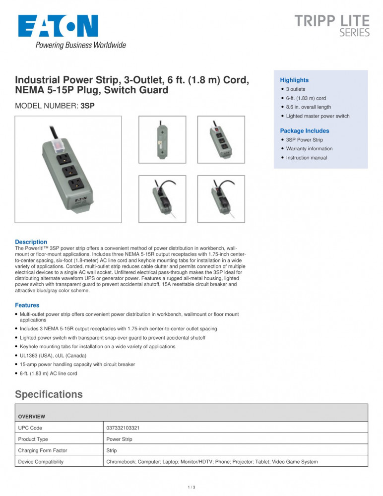 3SP product document image 1
