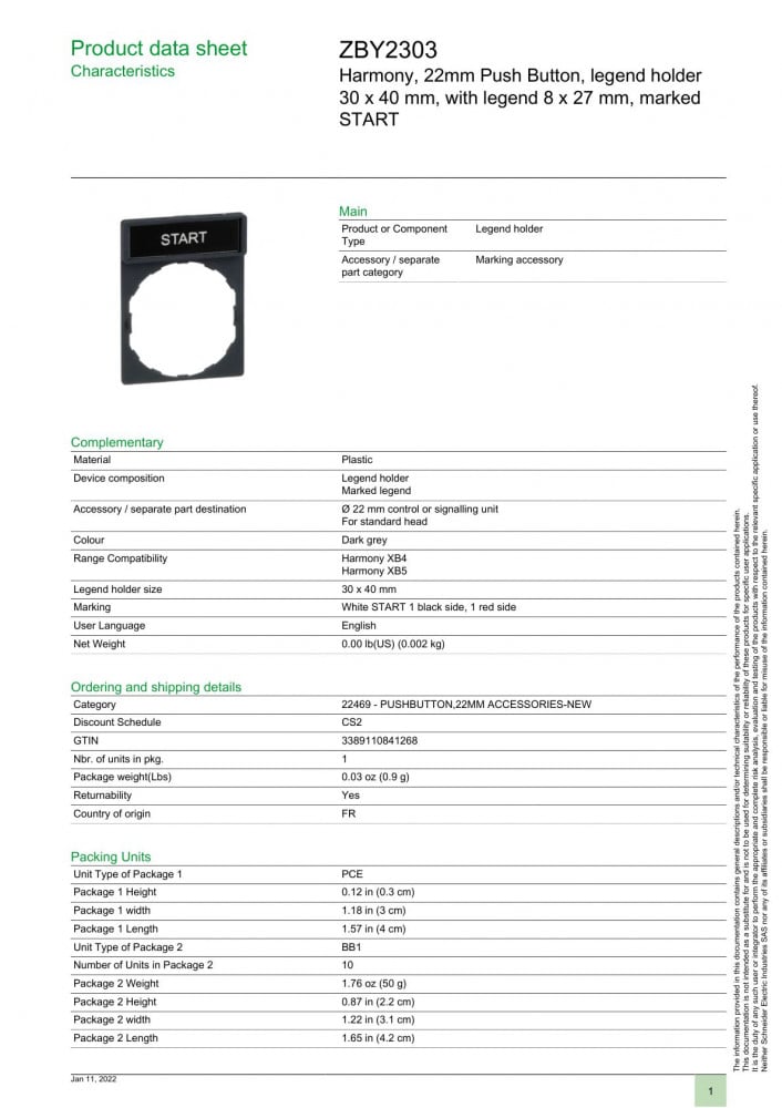 ZBY2303 technical document page 1