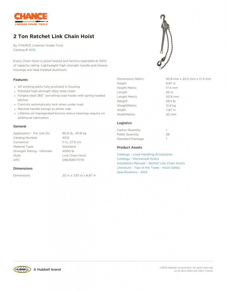4012 product technical document preview