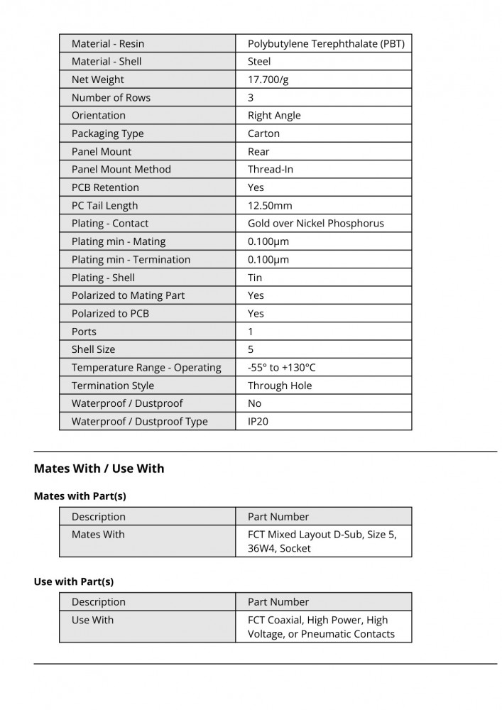 MOLEX 1731070723 technical drawing preview, page 3