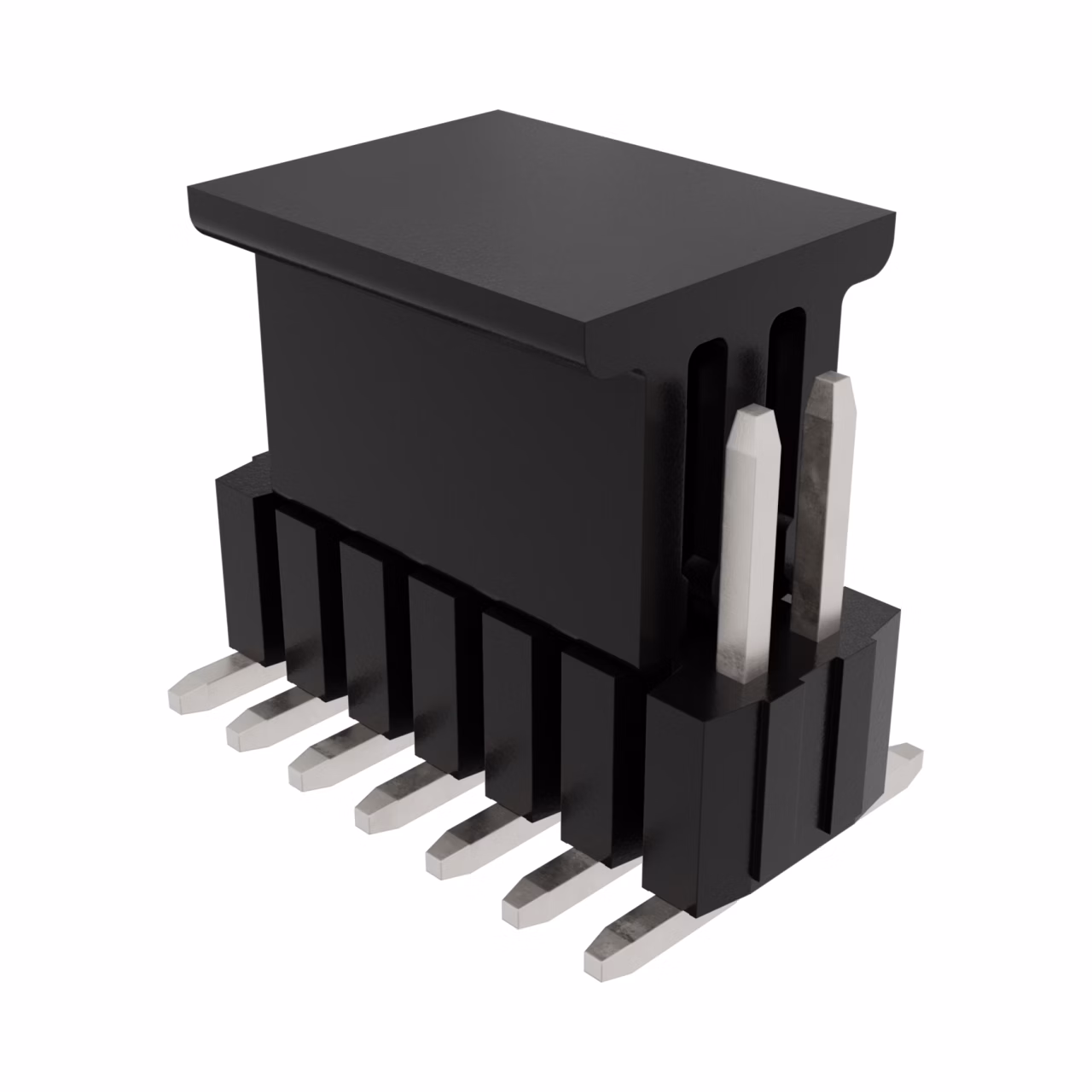 Slim-Grid Header, 14 Circuits, Surface Mount, Vertical, Unshrouded, 2.54µm Overall Tin (Sn) Plated, with Pick-and-Place Cap, Tube, Lead-Free for sale