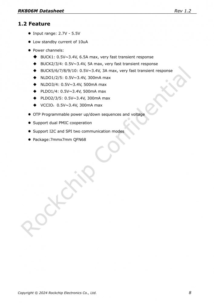 RK806M datasheet page 8