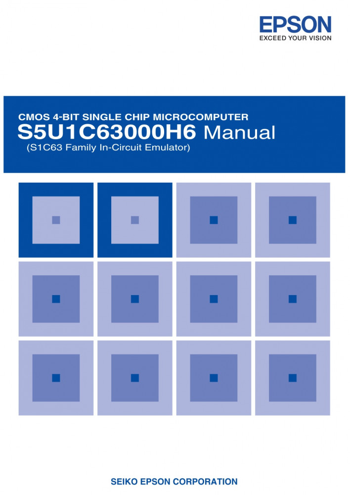 S5U1C63000H6 manual page 1