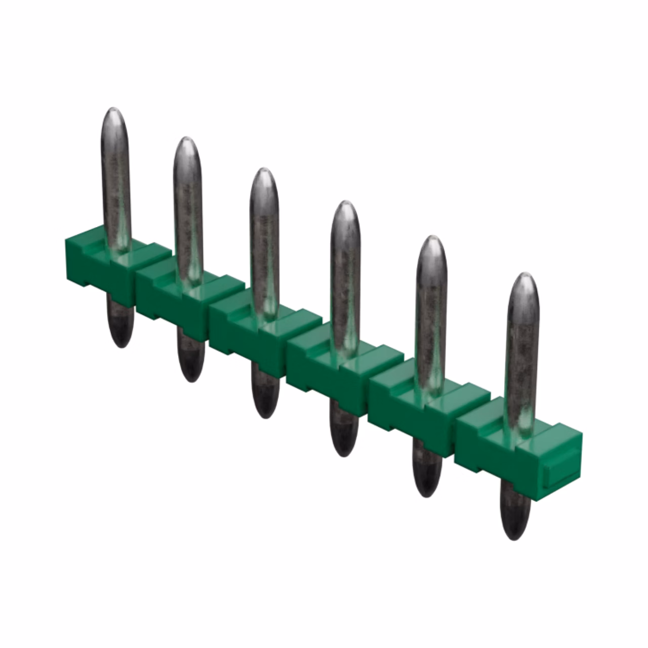 5.00mm Pitch Eurostyle Vertical PCB Pin Header, Breakable, 6 Circuits for sale