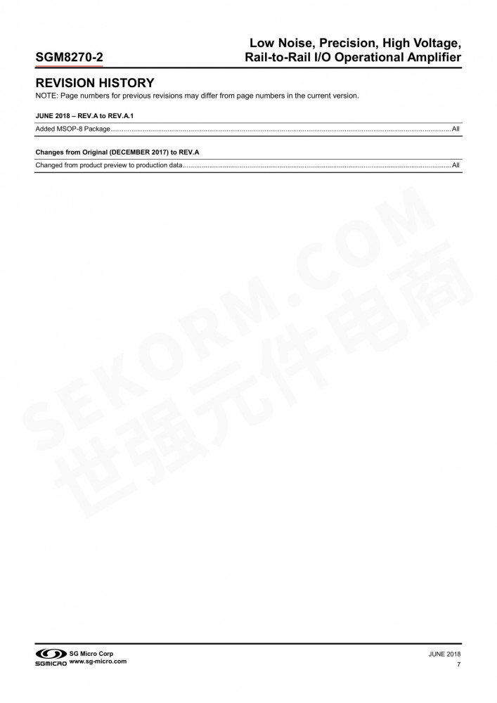 SGM8270-2 datasheet page 7