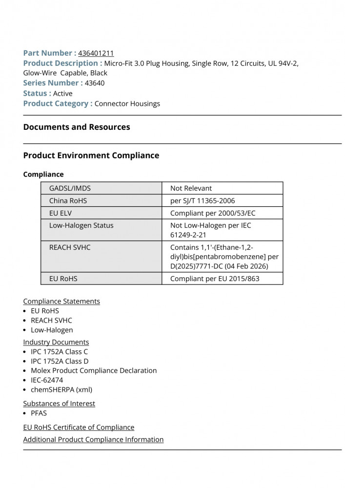 Product document page 1