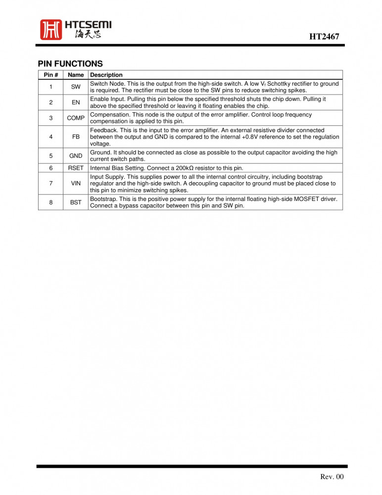 HT2467AREZ datasheet page 3