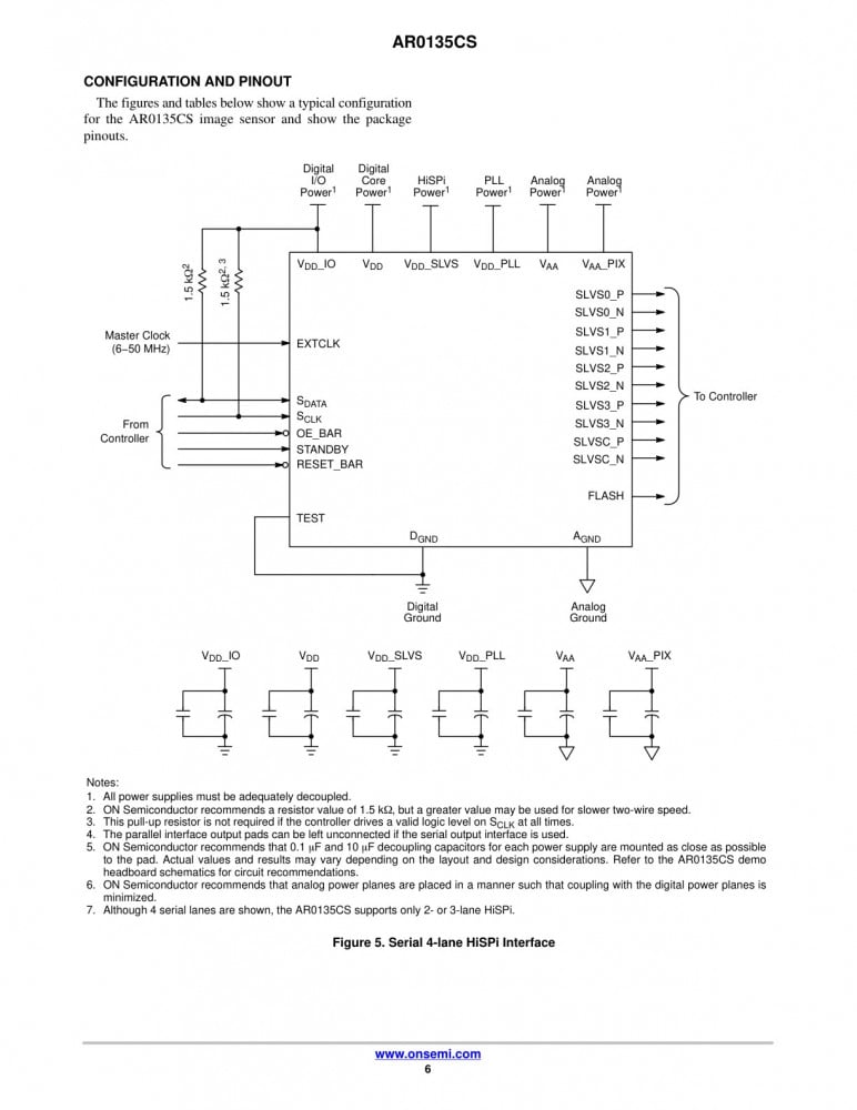 AR0135CS documentation page 6