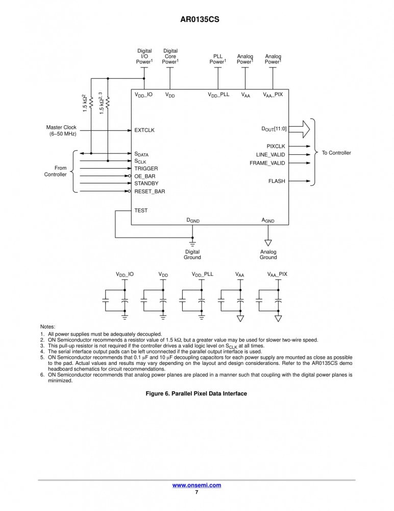 AR0135CS documentation page 7