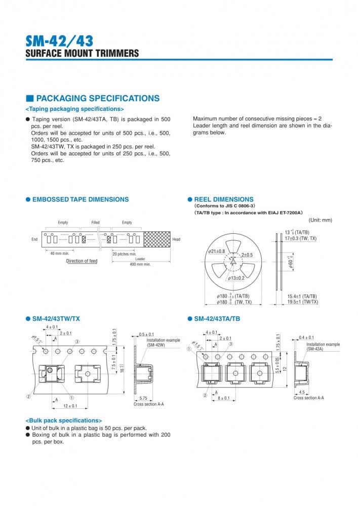 Nidec SM-43TW502 datasheet page 5