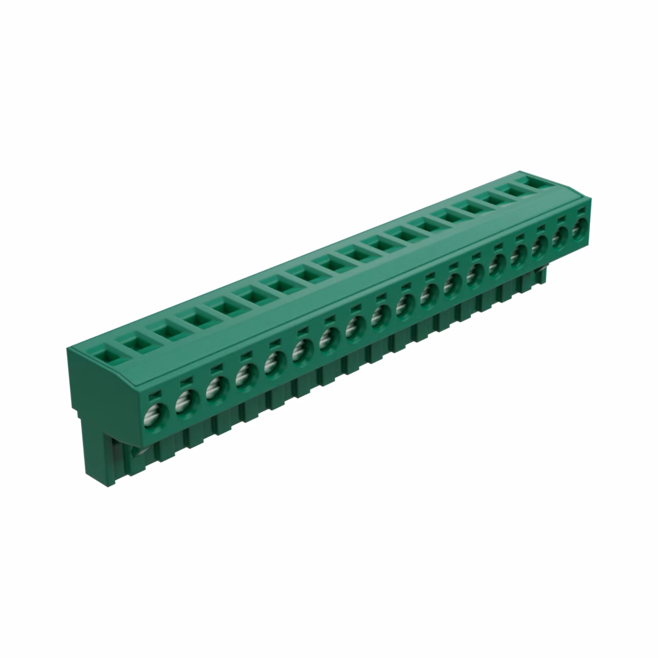 5.08mm Pitch Eurostyle Horizontal Plug, Green Housing, 18 Circuits for sale