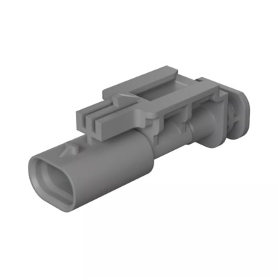 MXP120 Sealed Male Blade Connector with 7.00mm Clip-Slot, 2 Circuit, Light Gray Housing (T3-V2-S3), Backshell Interface Option 2, Key B for sale