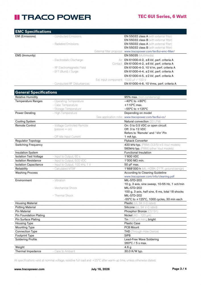 TEC 6UI technical document page 3