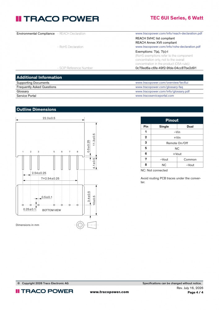 TEC 6UI technical document page 4