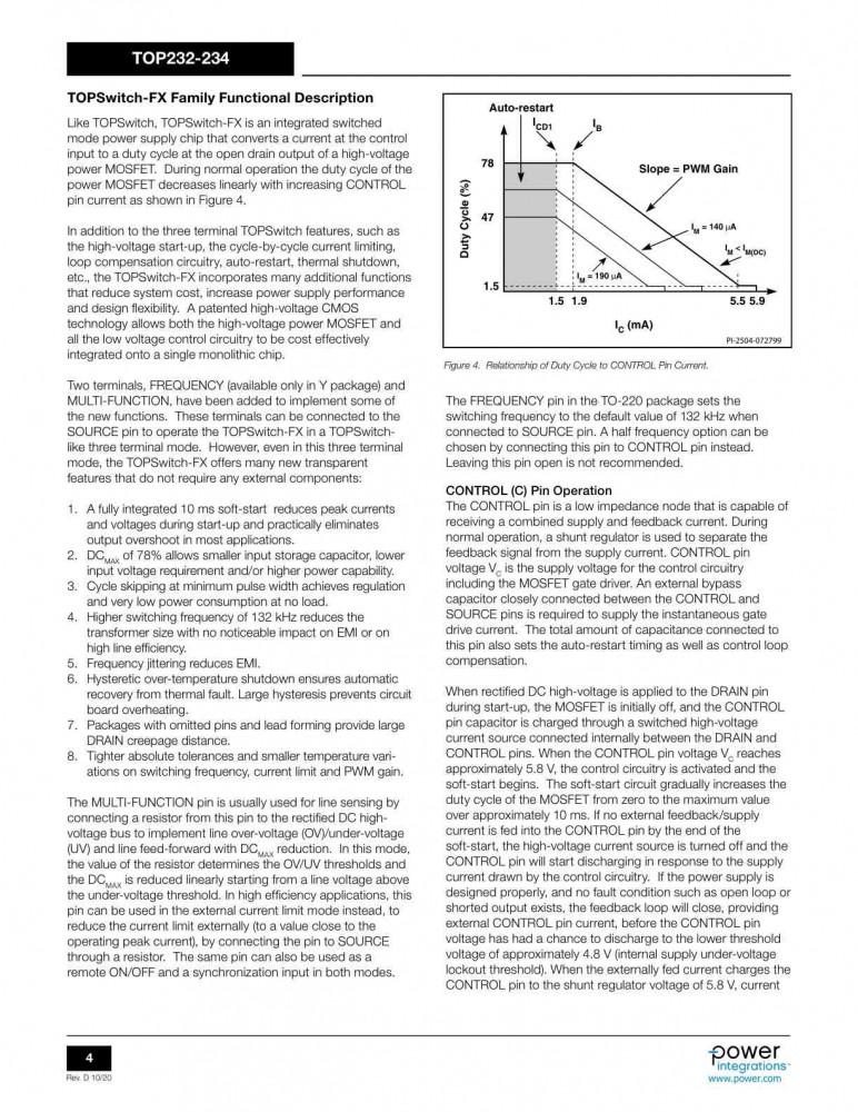 TOP232PN datasheet page 4