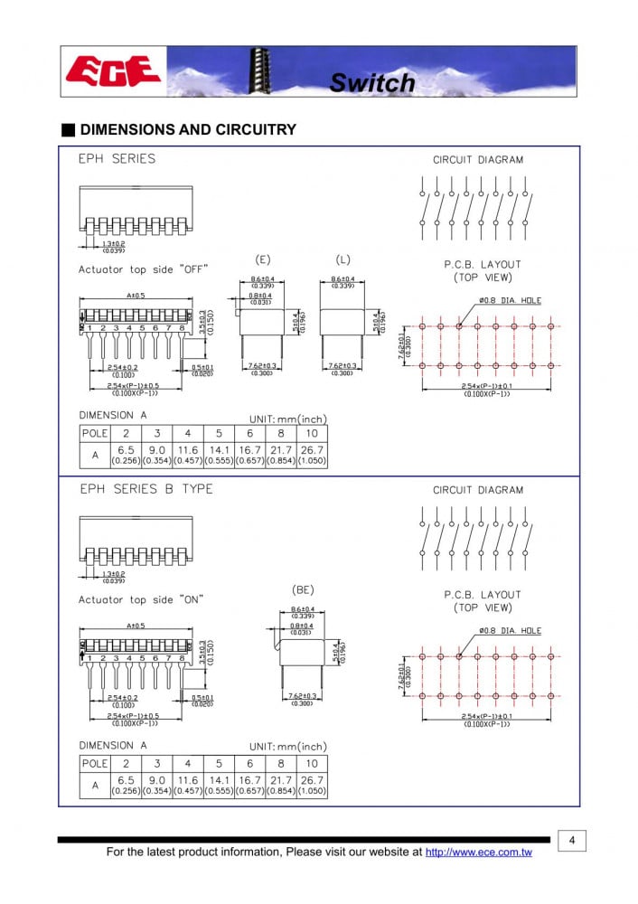 ECE EPG series datasheet page 4