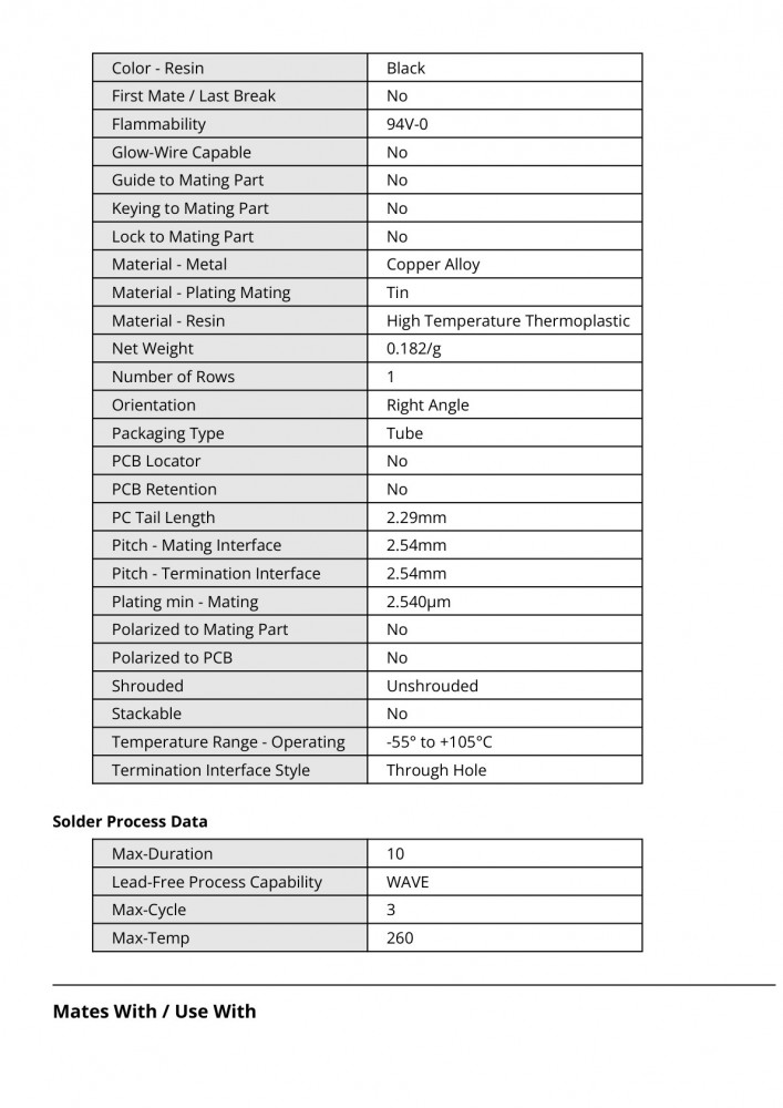 MOLEX 878970326 technical document preview, page 3