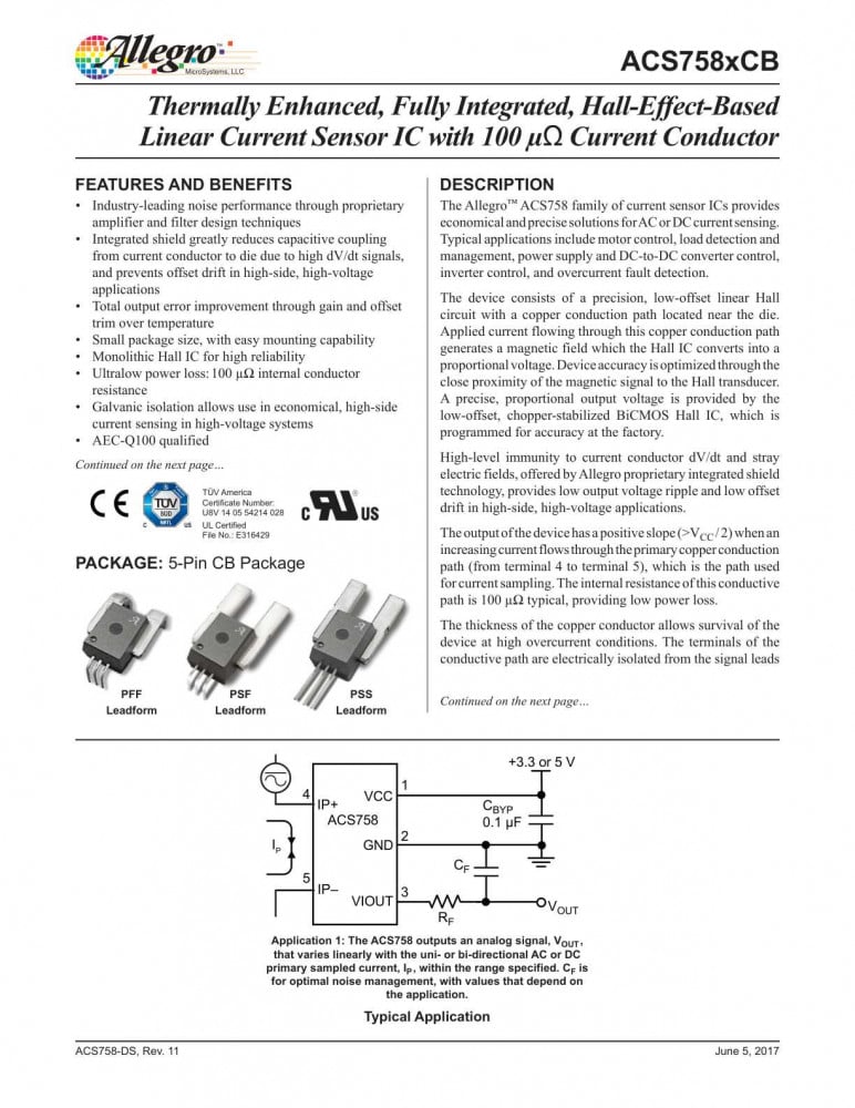 ACS758 datasheet page 2