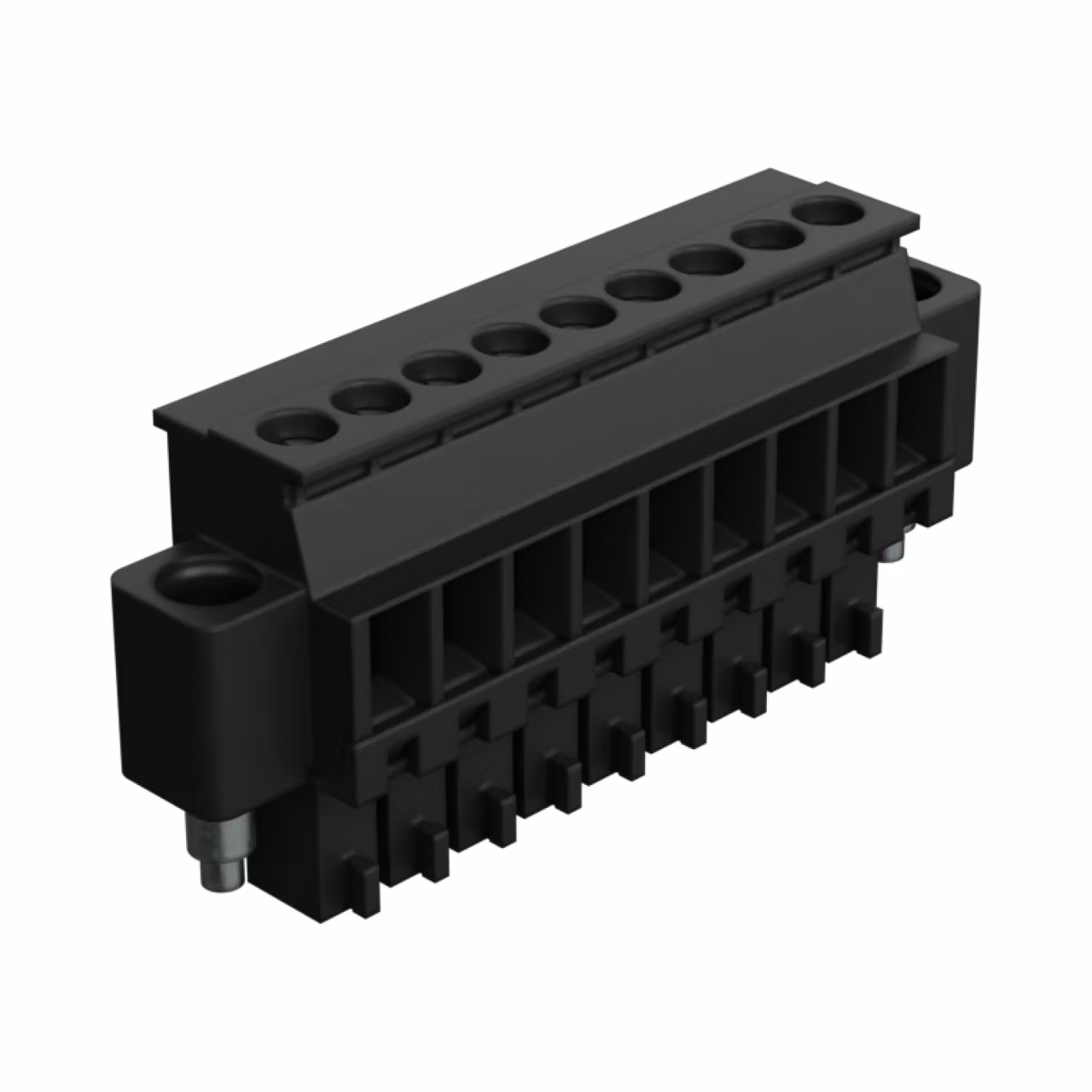 3.50mm Pitch Eurostyle Vertical Plug, with Retention Screws, Front Wire Entry, 9 Circuits for sale