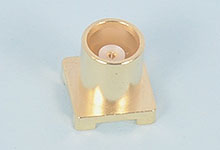 MCX Jack, Straight, PCB Receptacle, Surface Mount, Brass Body, Nickel (Ni) Plated, Small Tray, 50 Ohms for sale