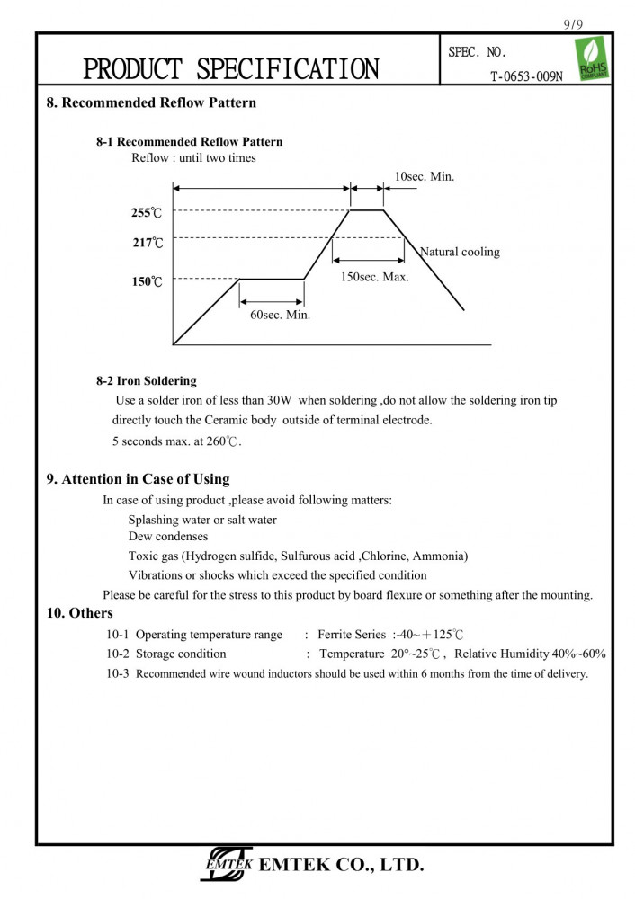 PHC0420 specification page 10