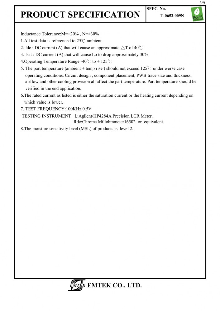 PHC0420 specification page 4